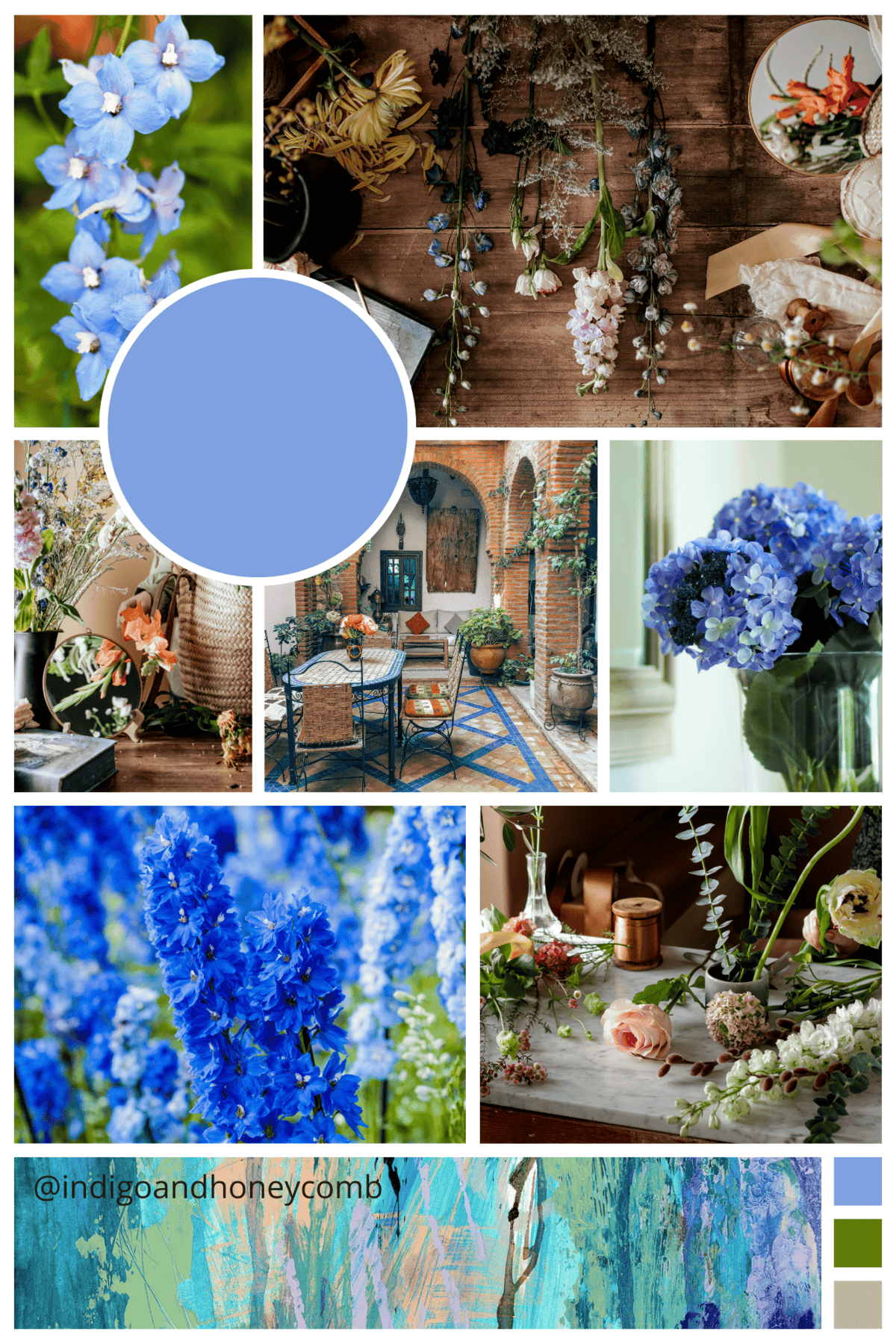 Celebrate Delphine Blue: May's Color of the Month - Indigo and ...