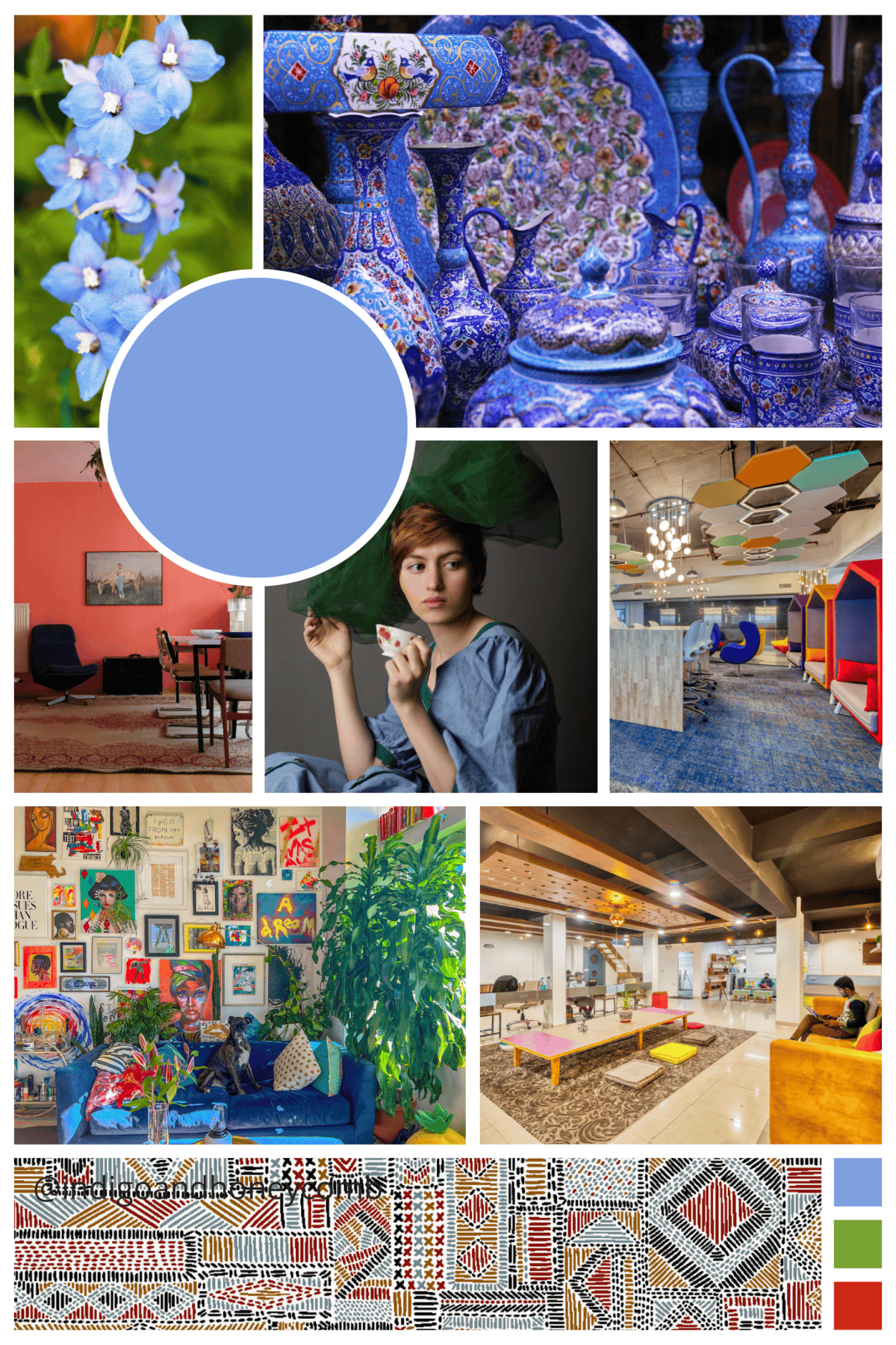 Celebrate Delphine Blue: May's Color of the Month - Indigo and ...