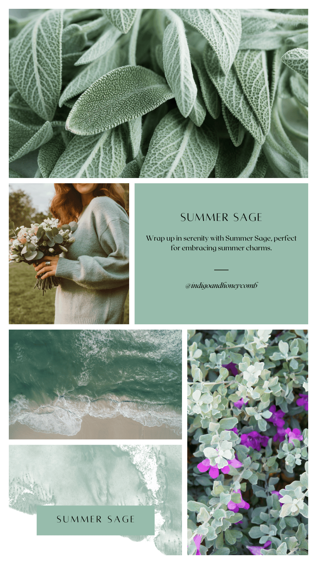 Summer Sage Green Color: June Color of the Month - Indigo and Honeycomb COLOR LAB