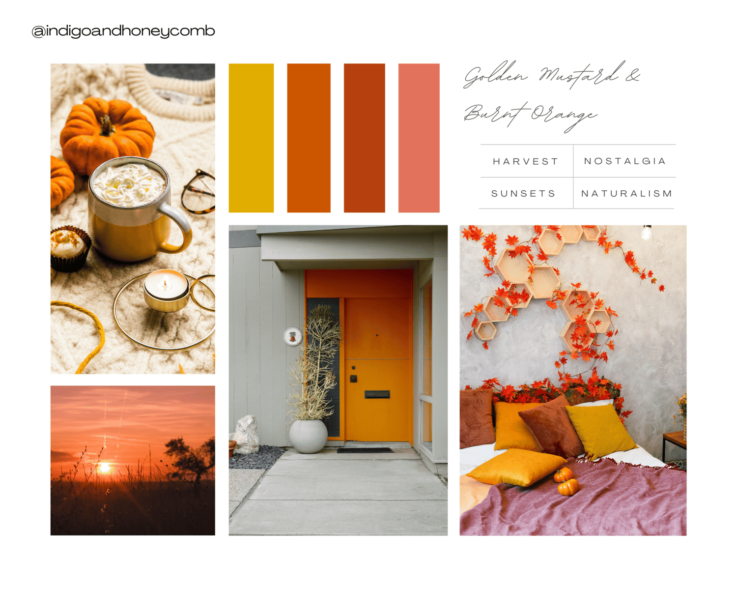Top 20 Best Fall Color Palettes for Cozy Interiors - Indigo and ...