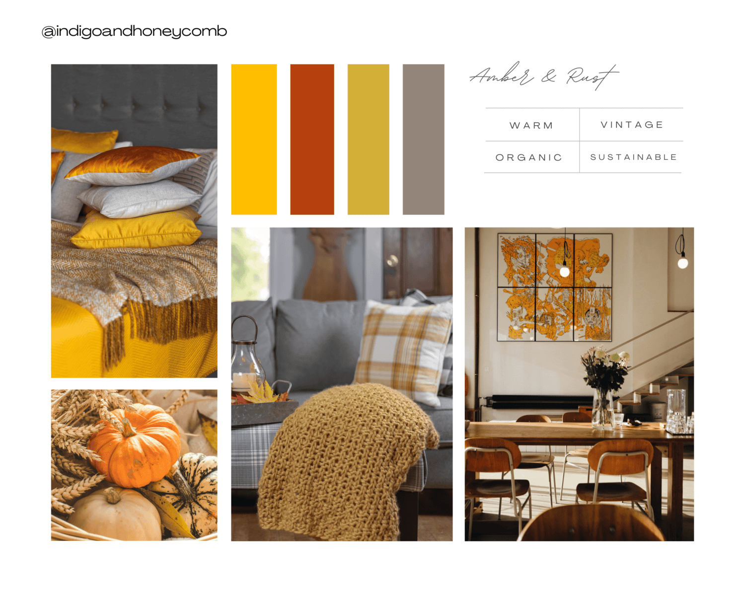 Top 20 Best Fall Color Palettes for Cozy Interiors - Indigo and ...