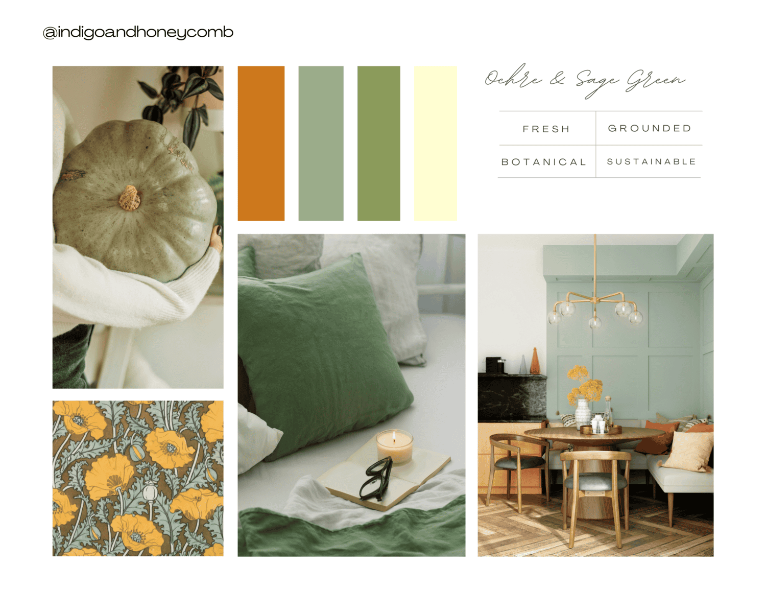 Top 20 Best Fall Color Palettes for Cozy Interiors - Indigo and ...