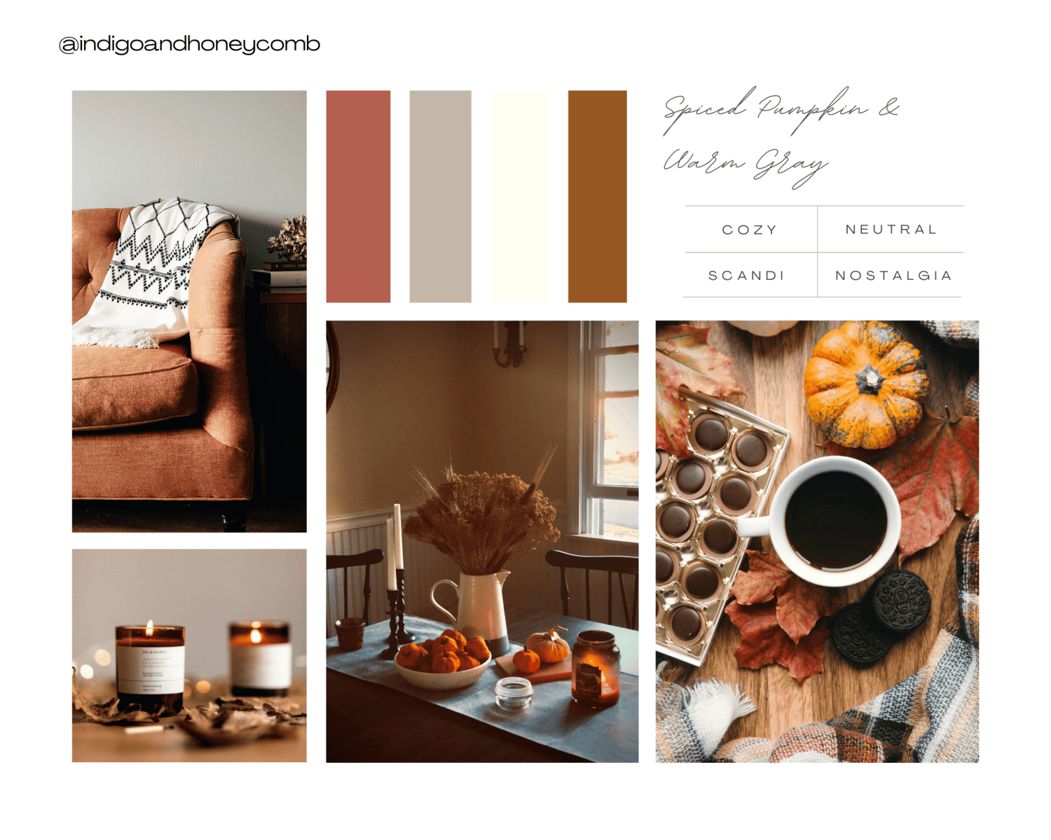 Top 20 Best Fall Color Palettes for Cozy Interiors - Indigo and ...