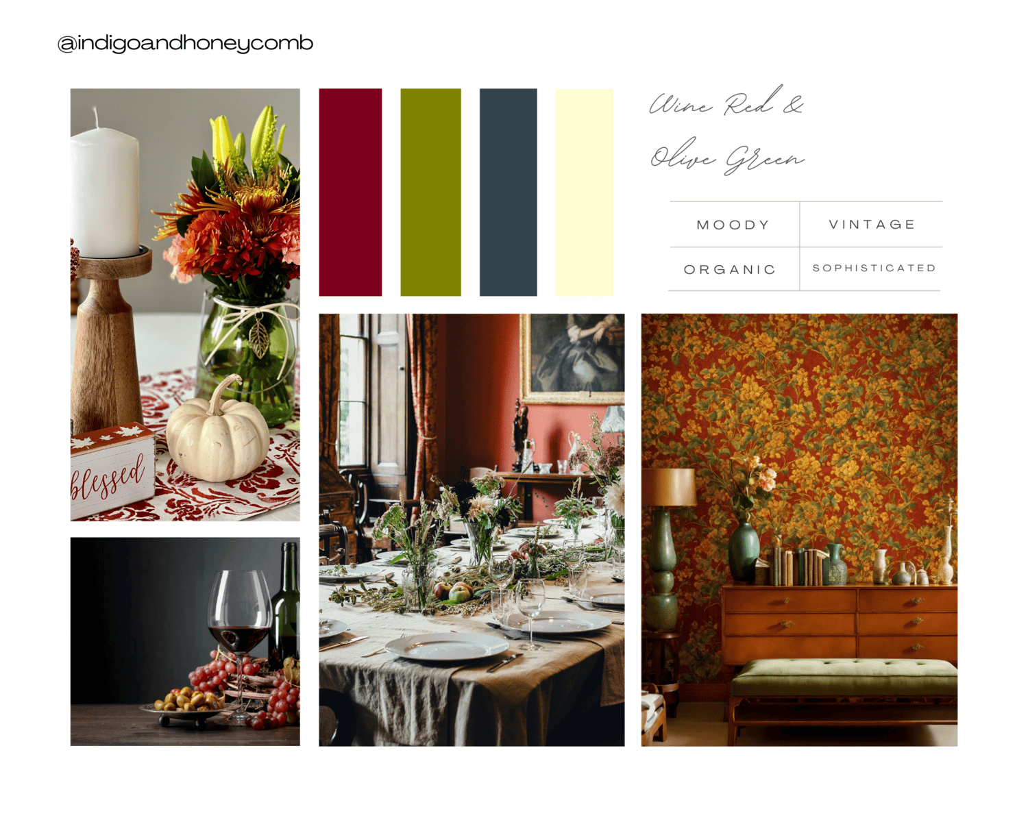 Top 20 Best Fall Color Palettes for Cozy Interiors - Indigo and ...