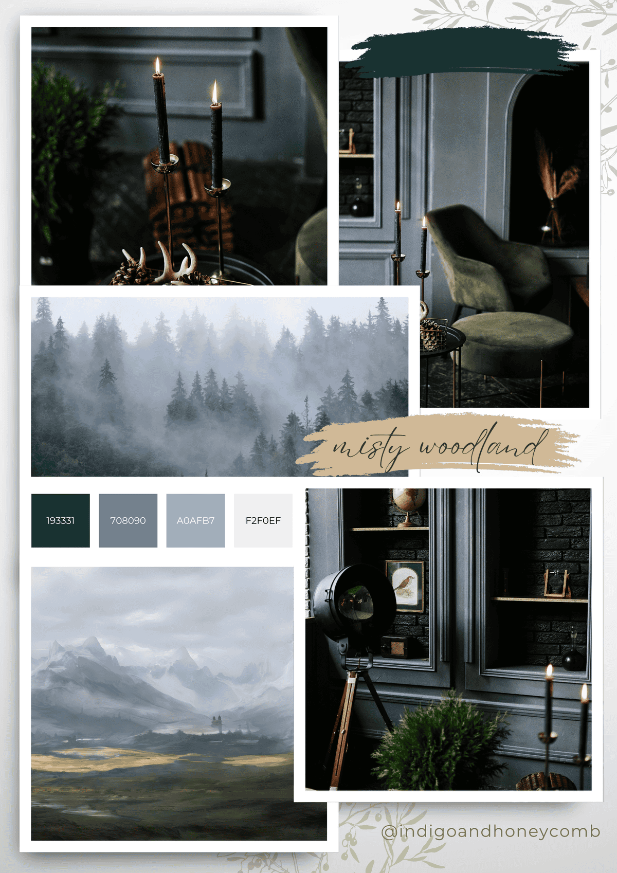 Forest Veil: How to Style Dark Green - Indigo and Honeycomb COLOR LAB