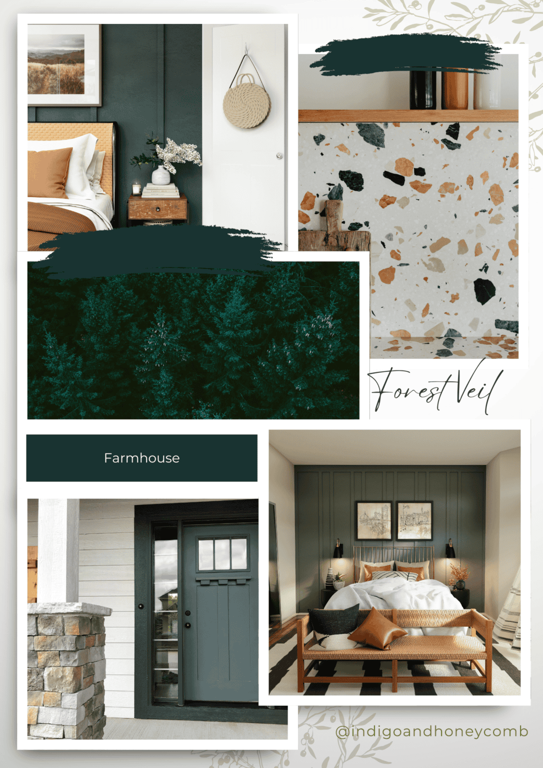 Forest Veil: How to Style Dark Green - Indigo and Honeycomb COLOR LAB
