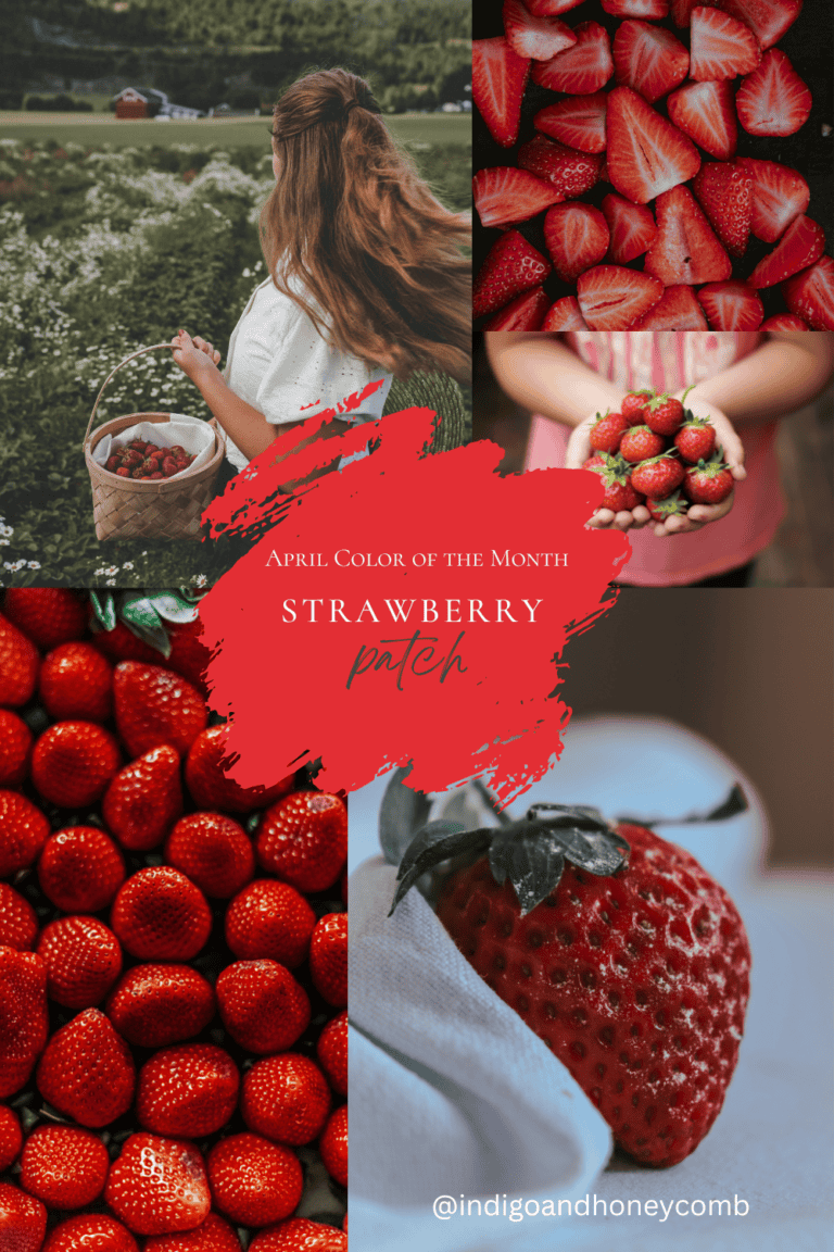 April Color of the Month: Strawberry Patch - Indigo and Honeycomb COLOR LAB