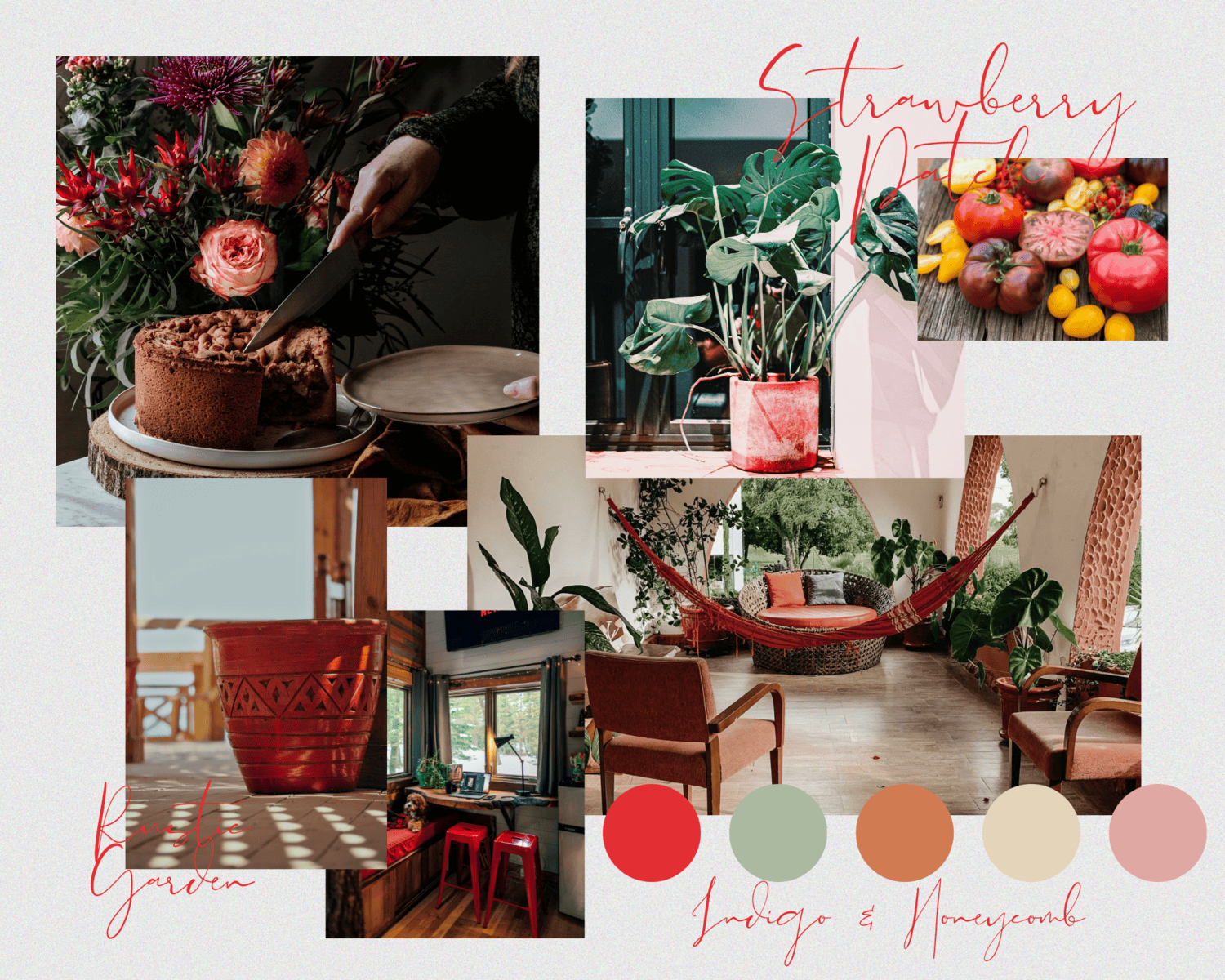 April Color of the Month: Strawberry Patch - Indigo and Honeycomb COLOR LAB