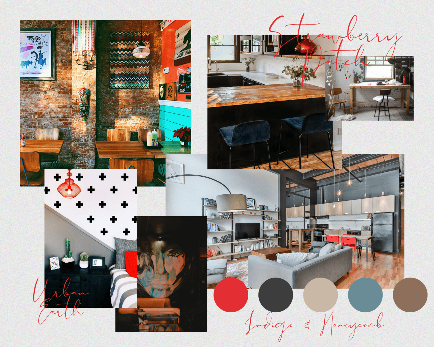 April Color of the Month: Strawberry Patch - Indigo and Honeycomb COLOR LAB