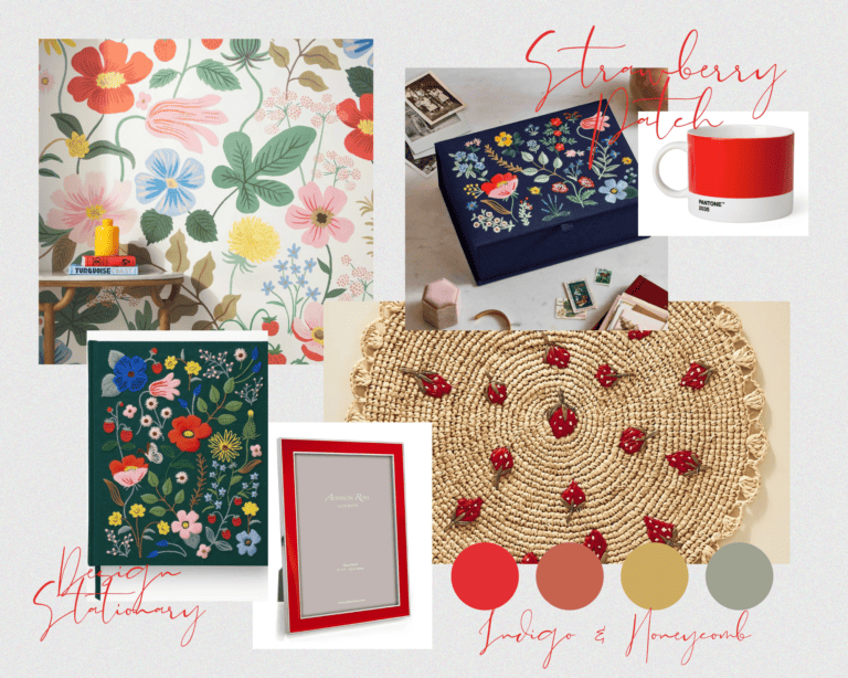April Color of the Month: Strawberry Patch - Indigo and Honeycomb COLOR LAB