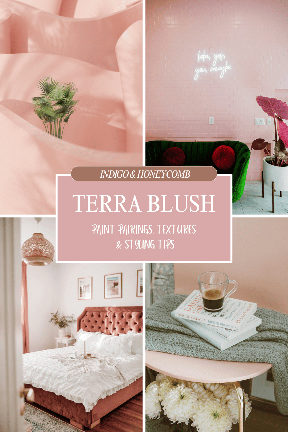 How to Decorate with Terra Blush: Paint Pairings, Textures & Styling Tips - Indigo and Honeycomb ...