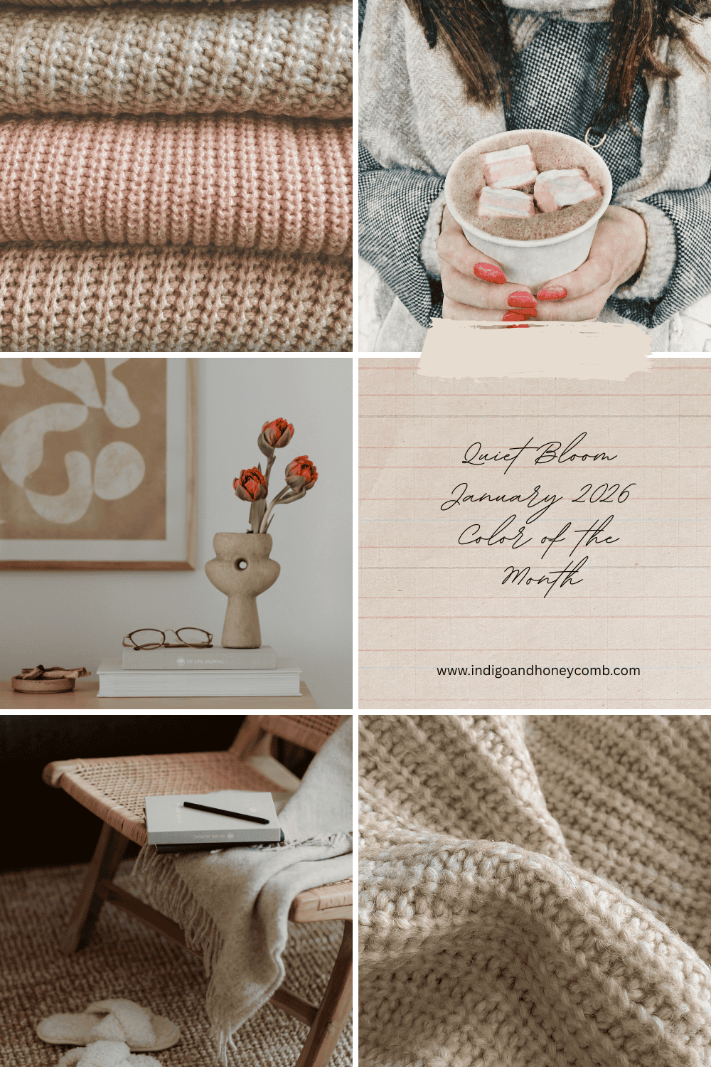 January 2026 Color of the Month: Quiet Bloom - Indigo and Honeycomb COLOR LAB